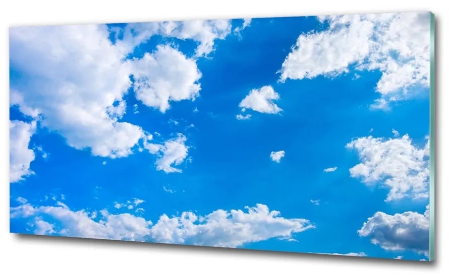 Wallmuralia Foto obraz sklo tvrzené Oblaka na nebi 100x50
