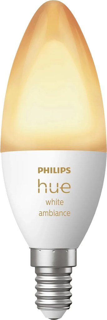 Philips Hue Smart žárovka White Ambiance E14 C39 5,2W 470lm 2200-6500K