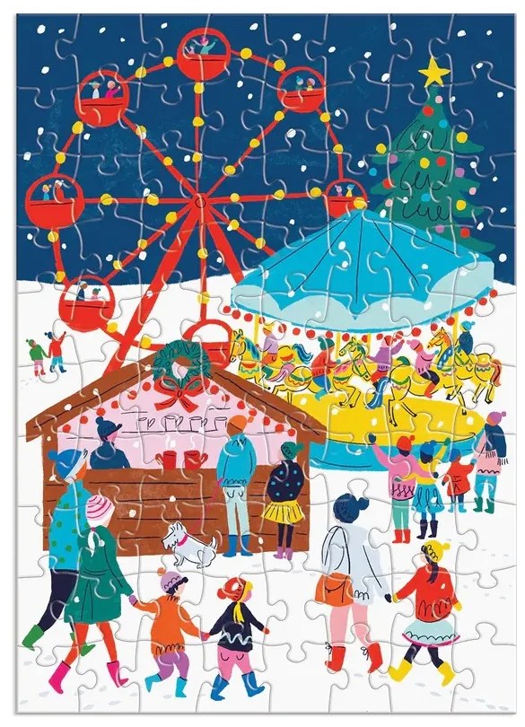 Galison Puzzle adventní kalendář 12 v 1