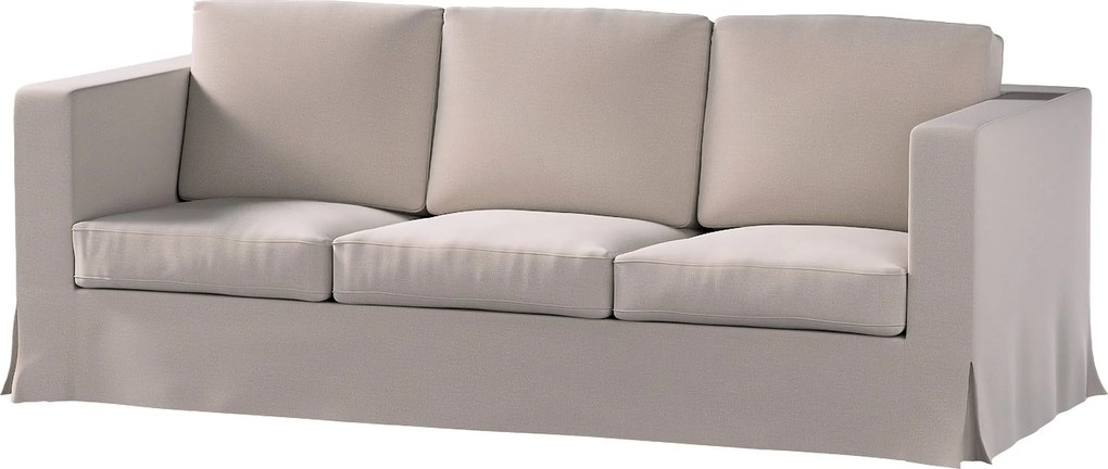 Potah na pohovku IKEA  Karlanda 3-místná nerozkládací, dlouhý barva béžová látka sametová