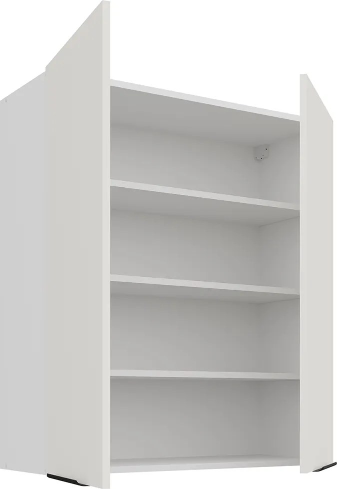 ARIA wh | horní skříňka 80 G-90 2F policová | 80 cm | VYSOKÁ | ANTI FINGERPRINT povrch | bílá