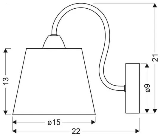 Nástěnné svítidlo LUK 1xE14/40W/230V