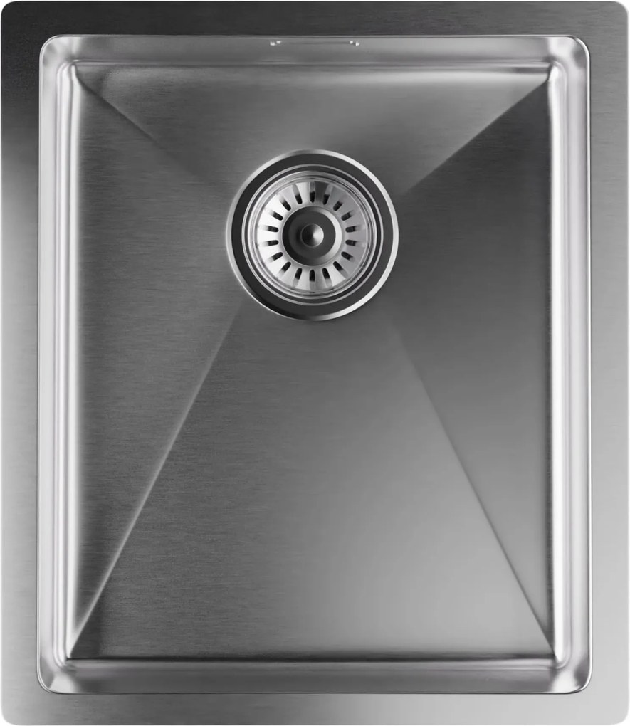 Klarstein TitanSteel Kuchyňský dřez 45 x 39 cm (DxŠ) s povrchem odolný vůči rzi, poškrábání a teplu