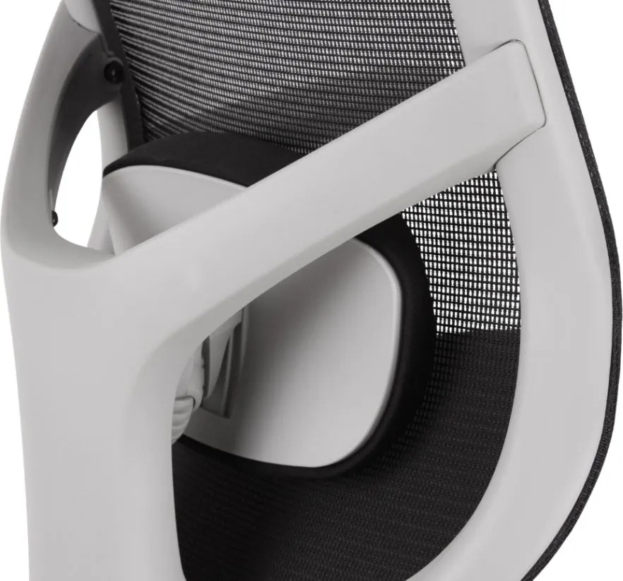 Kancelářská ergonomická židle Neoseat ALLY WHITE — černá / bílá, nosnost 150 kg