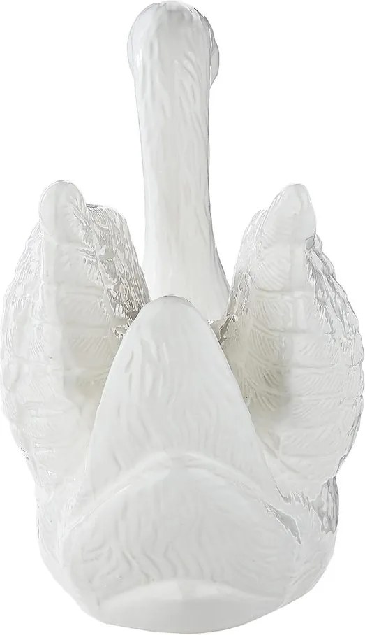 ODETTE Dekorace labuť 21 cm