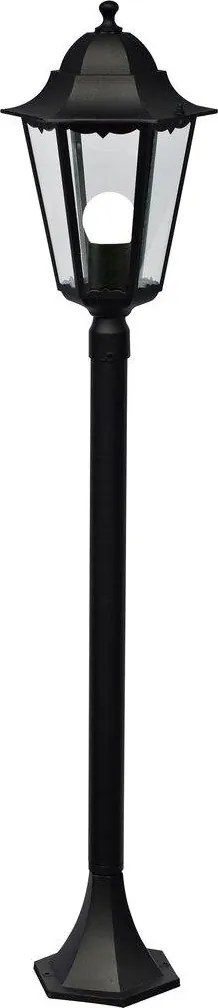 NOR 74398003 Venkovní sloupkové svítidlo Cardiff 1x60W E27 černá čirá - NORDLUX