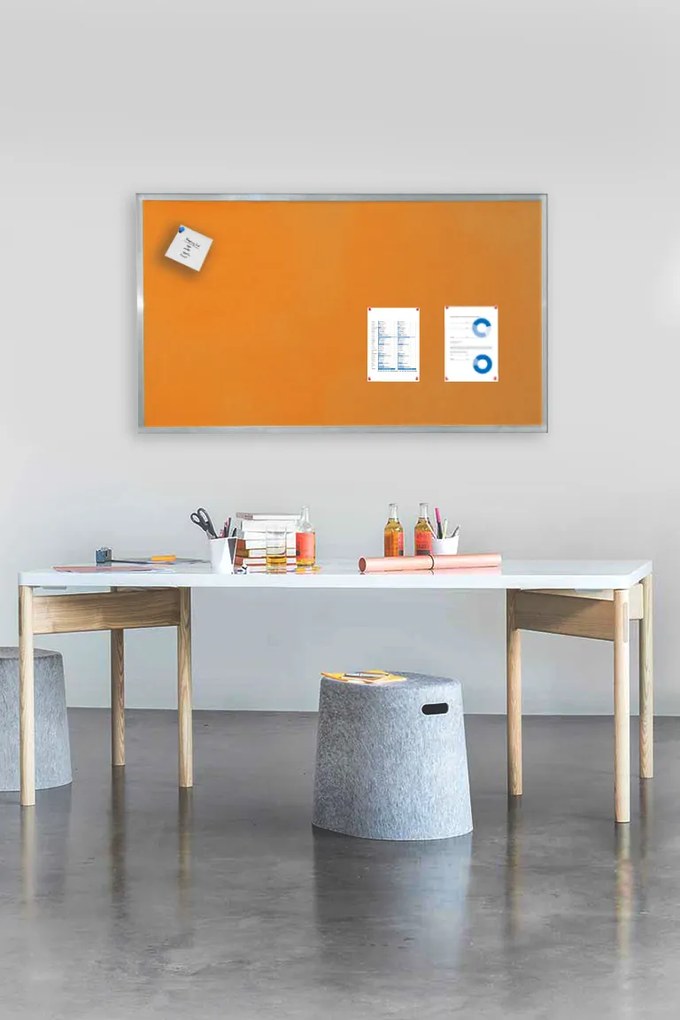 VYLEN s.r.o. Pěnové nástěnky s hliníkovým rámem 100 x 50 cm Barva: 40 Fialová