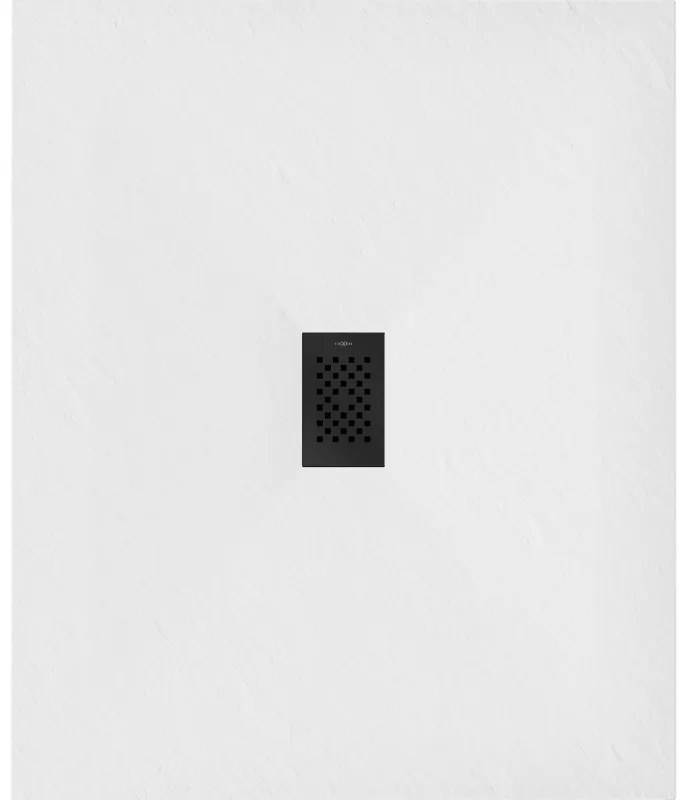 Mexen Hugo, obdélníková sprchová vanička SMC 120 x 100 cm, bílá, černá krytka, 42101012-B