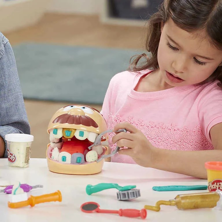 HASBRO PLAY-DOH Zubař Doktor Drill and Fill set modelína s nástroji 14f1259