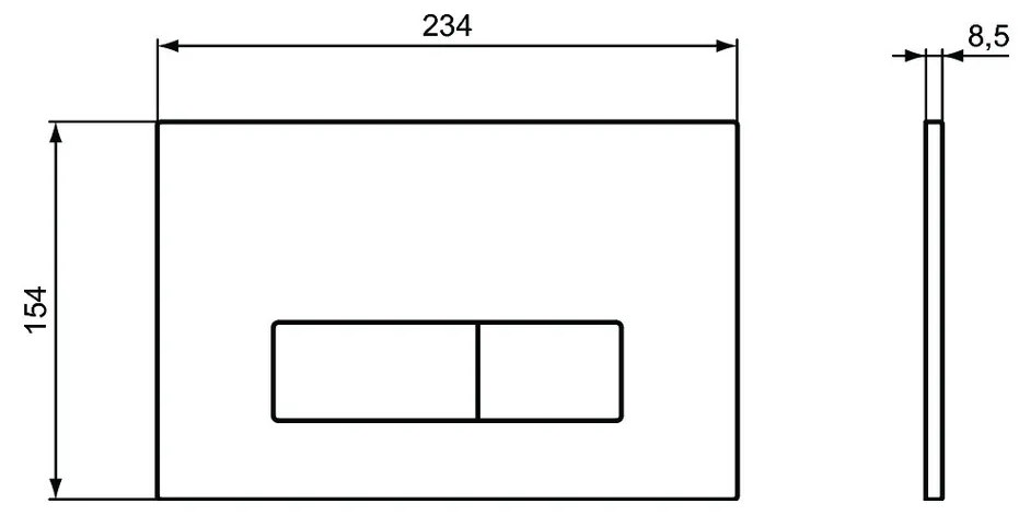 Ideal Standard ovládací tlačítko oleát M2, bílá R0121AC
