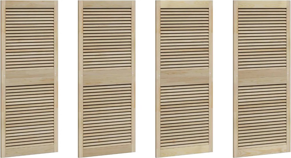 Skříňové dveře se dveřmi 4 ks Přírodní 140,5 x 59,5 cm 3394499