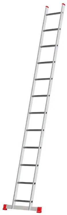 Hliníkový jednodílný opěrný žebřík VENBOS HOBBY, 12 příček, 3,3 m