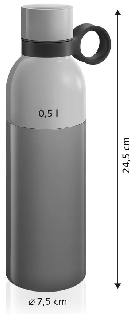 TESCOMA Termoláhev rozkládací CONSTANT PASTEL 0,5 l, nerez, modrá