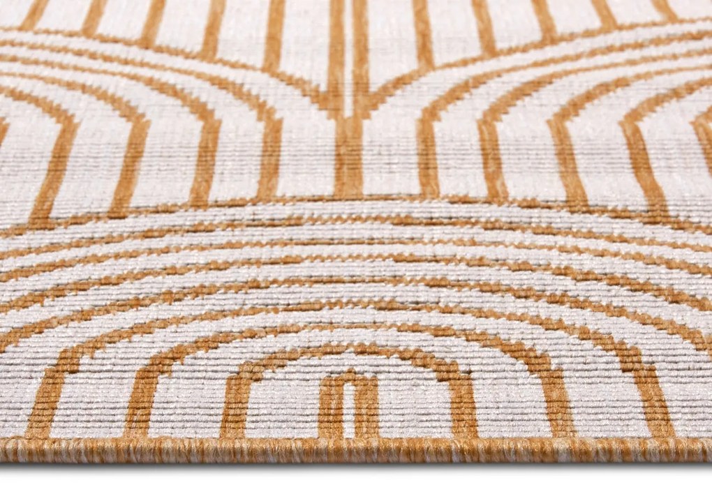 Hanse Home, Kusový koberec Pangli 105849 Ochre – na ven i na doma, 80x150, žlutá, chodba / předsíň