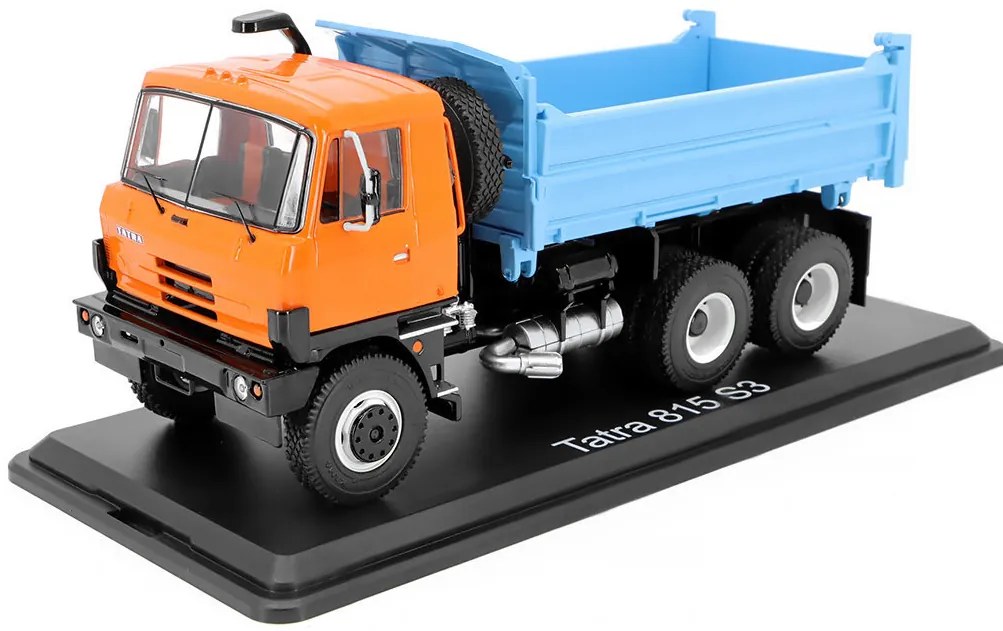 Ssm tatra 815 s3 sklápěč, oranžová/modrá 1:43