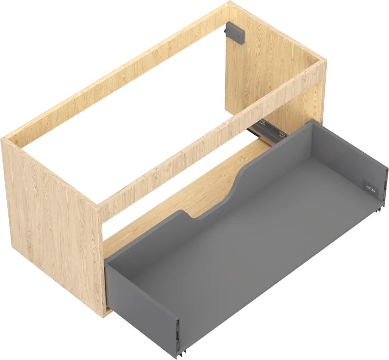 Mexen Box-A, závěsná skříňka 100 cm, 1 zásuvka, dub, 91AX0-1000-470-1-81
