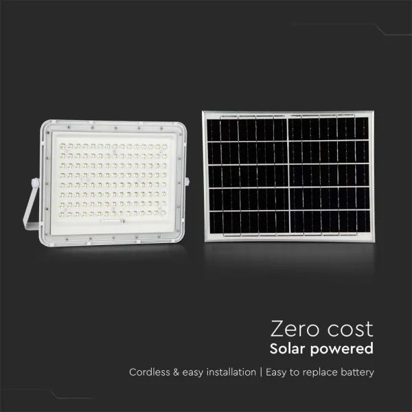 LED Venkovní solární reflektor LED/20W/3,2V 4000K bílá + DO