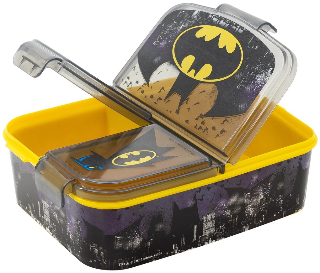 Multibox na svačinu Batman - DC Comics se třemi přihrádkami