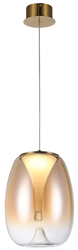 Designový lustr Pamela 27 mosaz
