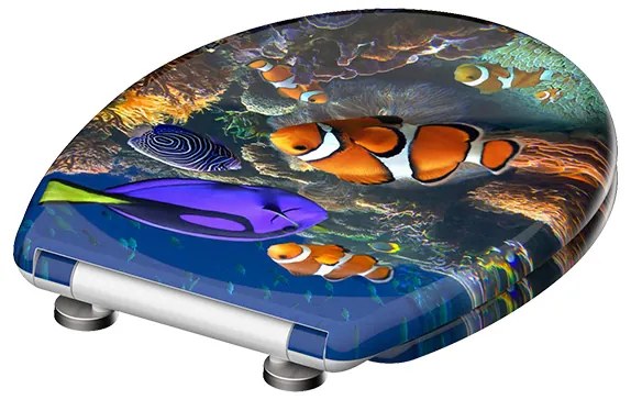 Eisl Sanitär WC prkénko Duroplast Soft Close Sea Life 82372