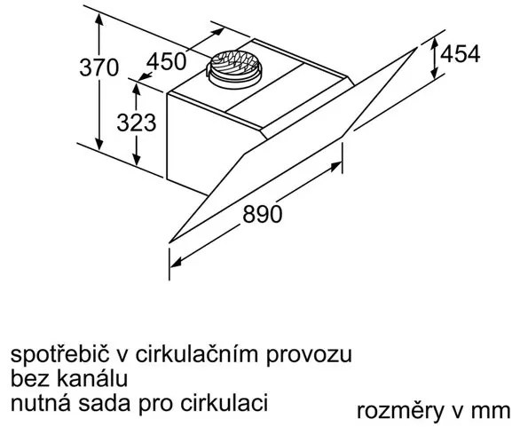 Siemens LC91KWP60 Komínový odsavač par