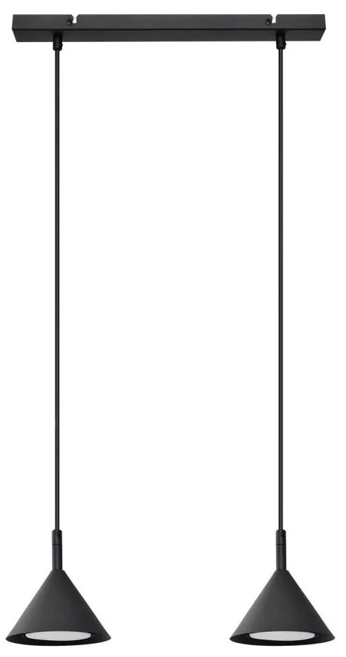 Lustr na lanku ETNA 2xGX53/15W/230V černá