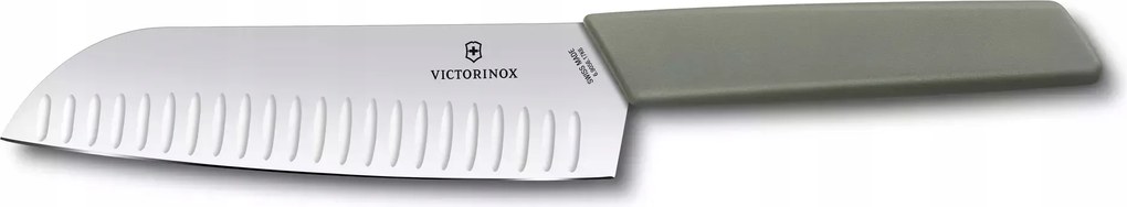 Victorinox nůž Santoku Swiss Modern 6.9056.17K6 olivově šedý 17 cm