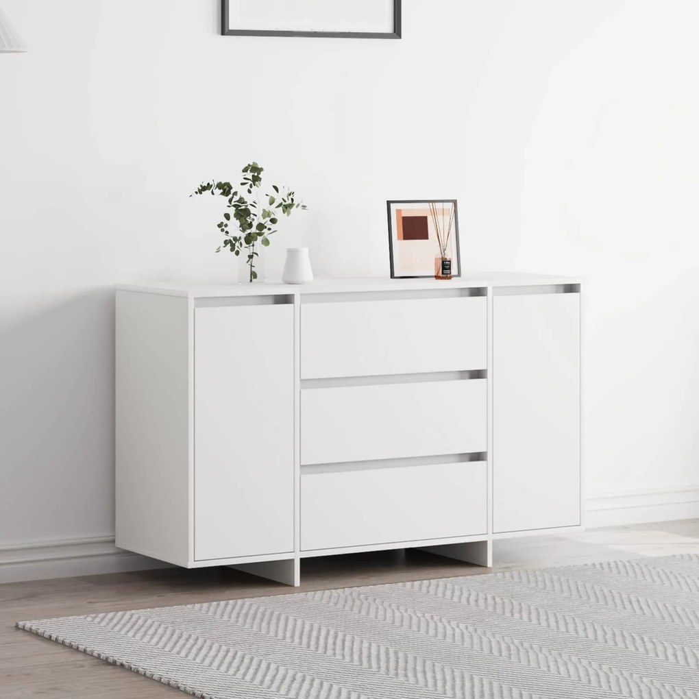 Servírovací skříň Bílá 120 x 41 x 75 cm kompozitní dřevo 3333906