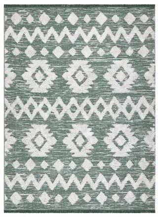 koberec ECO SISAL BOHO MOROC Etno Cik cak 22319 střapce dvě ú velikost 155x220 cm | krásné koberce cz