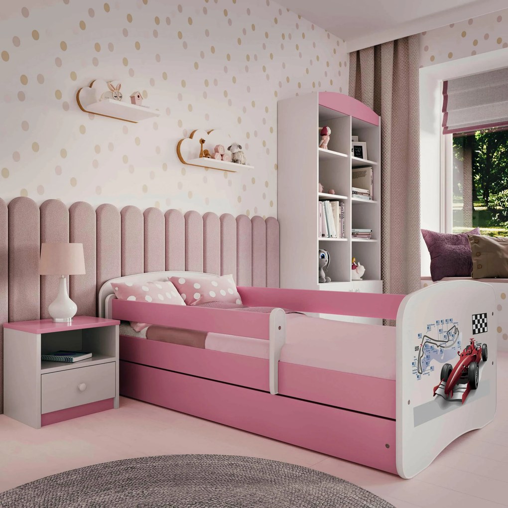 XXXLutz POSTEL PRO DĚTI A MLÁDEŽ 80/160 cm, bílá, pink MID.YOU - Dětské pokoje sestavy - 002142000244