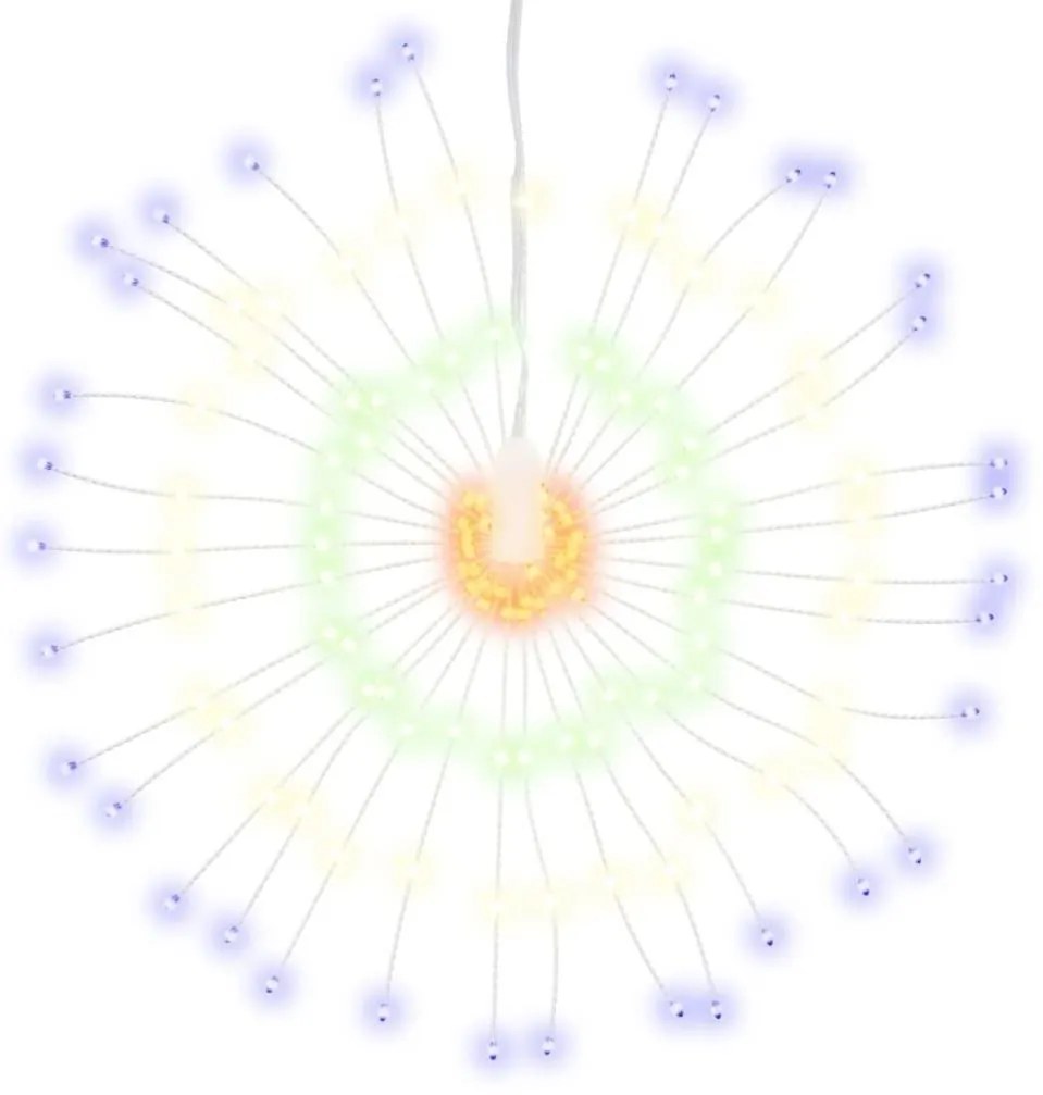 Shumee vánoční hvězdicová světla 4 ks, 140 vícebarevných led diod, 17 cm