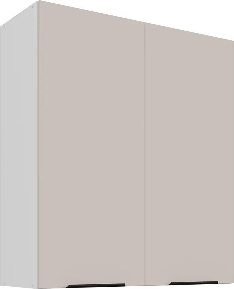 COMO | horní skříňka 80 G-90 2F policová | 80 cm | VYSOKÁ | bílá/kašmír