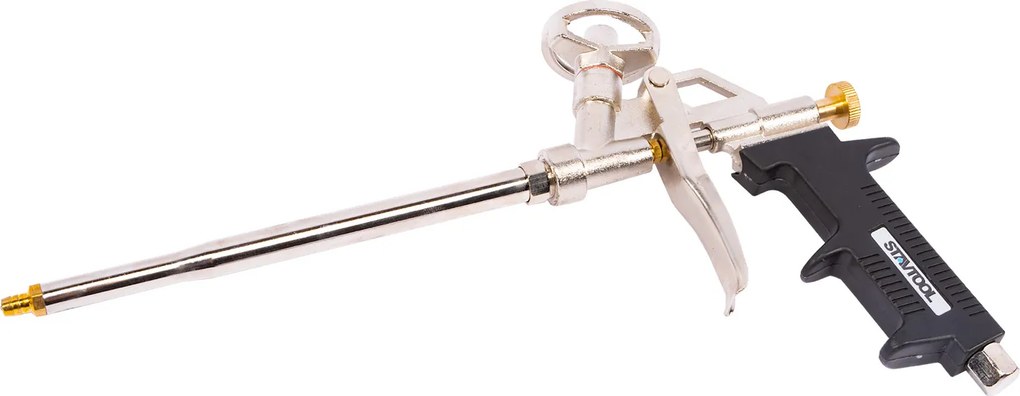 STAVTOOL Pistole celokovová na PU pěny s kovovou regulací | 340 mm