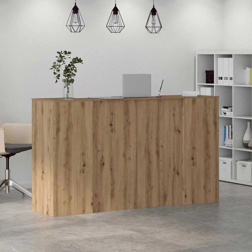 Recepční stůl dub artisan 180x50x103,5 cm kompozitní dřevo 3324177