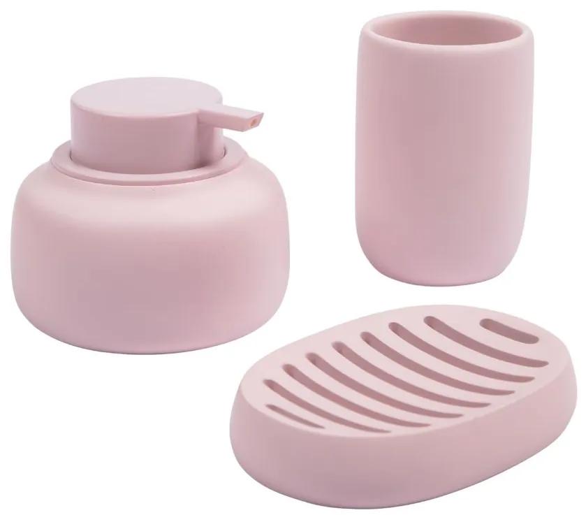 Růžová plastová miska na mýdlo Kave Home Chia