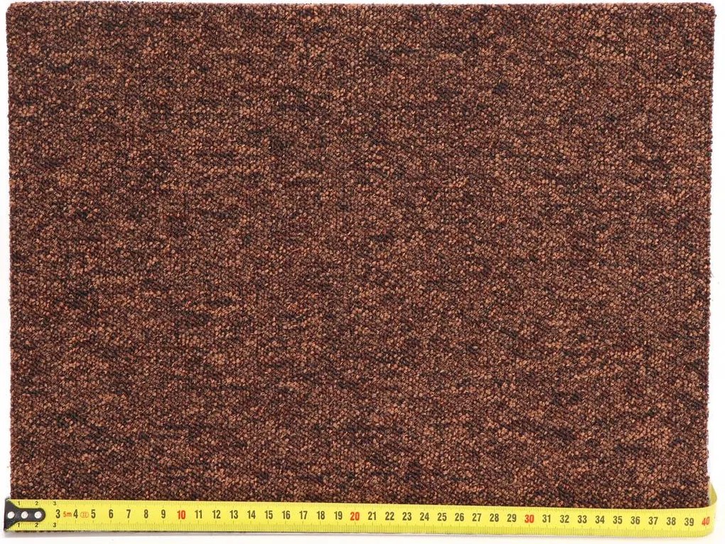 Condor Carpets, Metrážový koberec Extreme 293, zátěžový, na míru, šíře 4m,5m, hnědá, ab (mřížka), chodba / předsíň