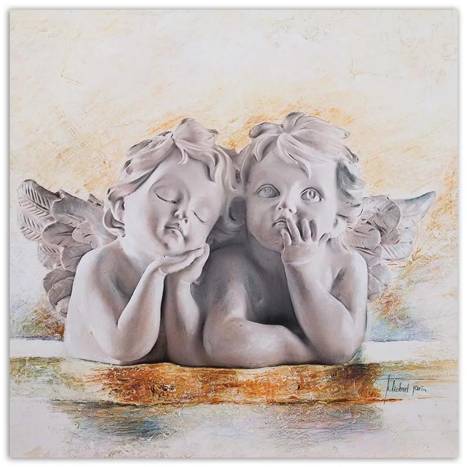 Obraz na plátně Socha anděla - 40x40 cm