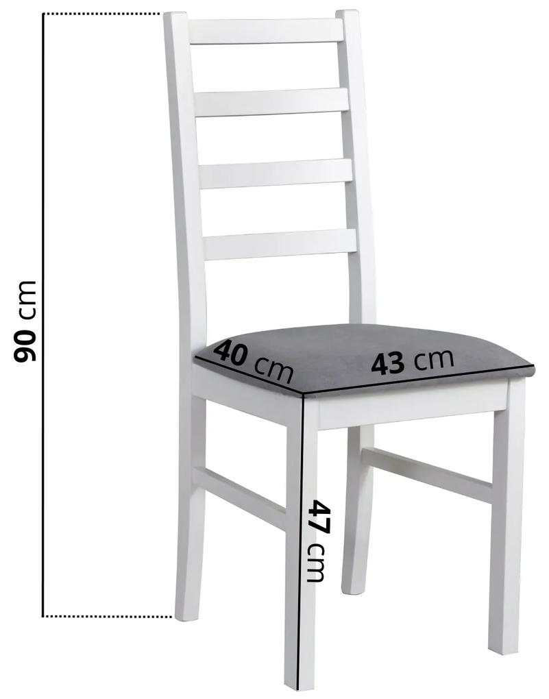 Jídelní židle Teo Zvolte dřevo: Černá, Zvolte látku: látka 11b