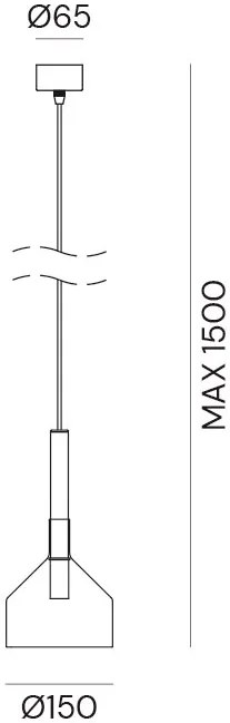 Il Fanale Alchimia, závěsné svítidlo z mosazi a čirého skla, 1x25W G9, prům. 15cm