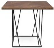 TH Konferenční stolek  LOWER 50 x 40 cm (Rusty vzhled s černou ocelí)
