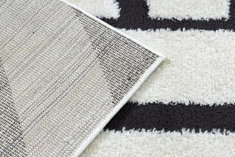 Dywany Łuszczów Kusový koberec Mode 8631 geometric cream/black Rozměry koberců: 180x270