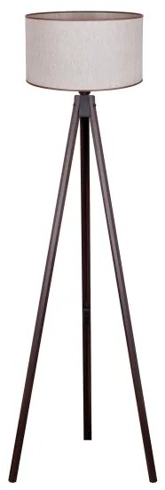 Duolla - Stojací lampa 1xE27/60W/230V pr. 44 cm béžová/wenge