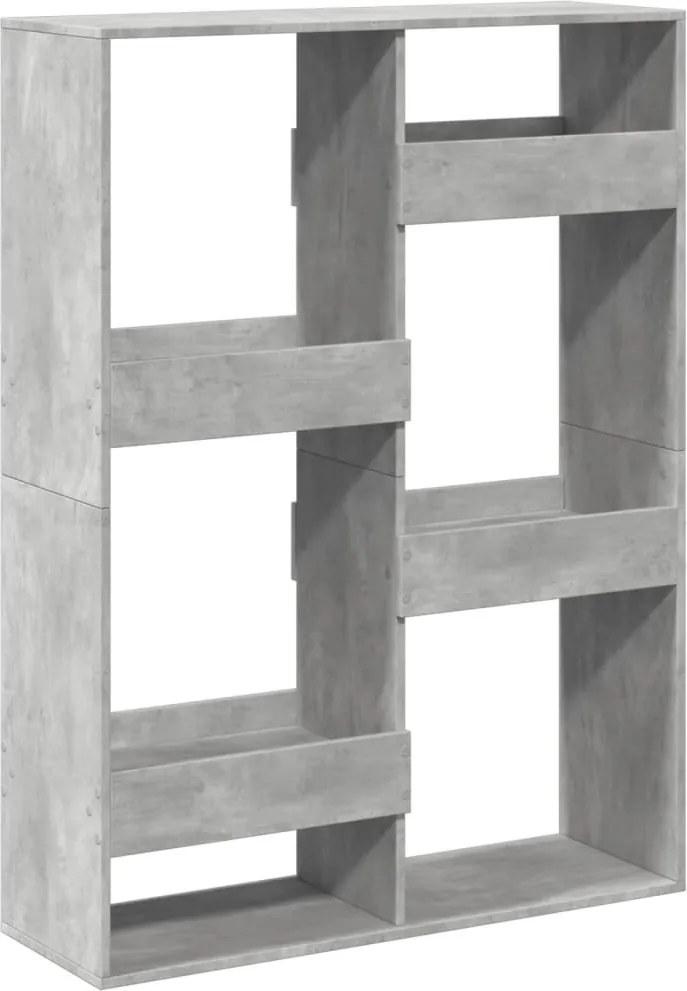 Dělicí stěna betonově šedá 100 x 33 x 135 cm kompozitní dřevo 3309558