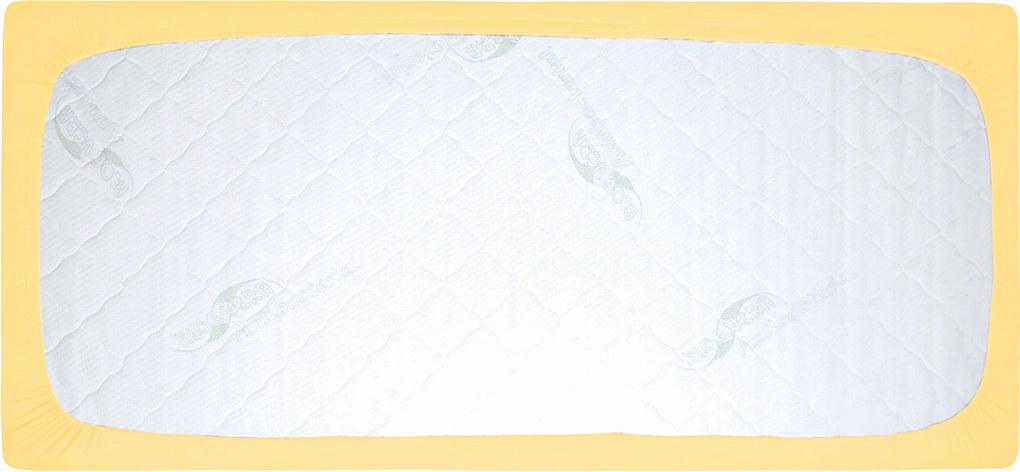 Jersey prostěradlo středně žluté na výšku matrace do 20 cm Velikost: 60 x 120