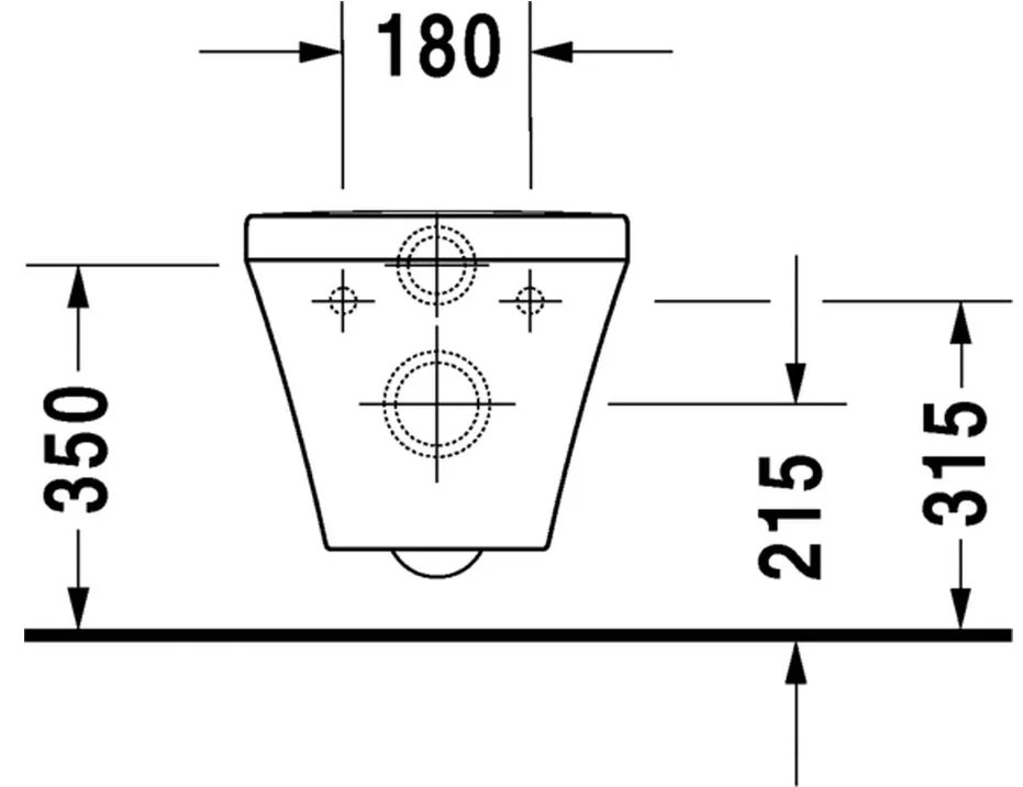 Duravit DuraStyle - závěsné WC, 37x54 cm, s Rimless 2538090000