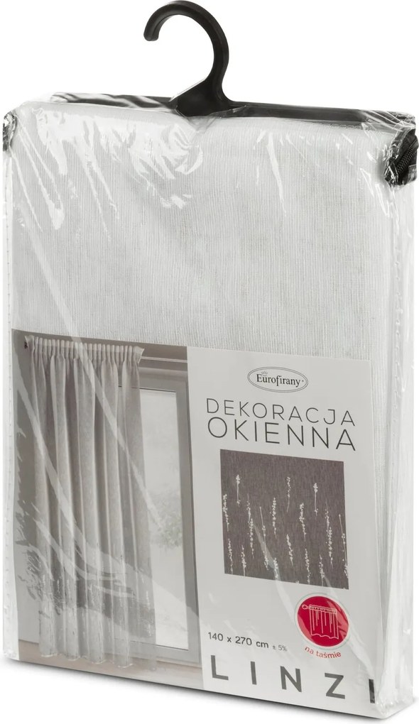 ZÁCLONA NA PÁSCE LINZI 140X270 CM VZOROVANÁ