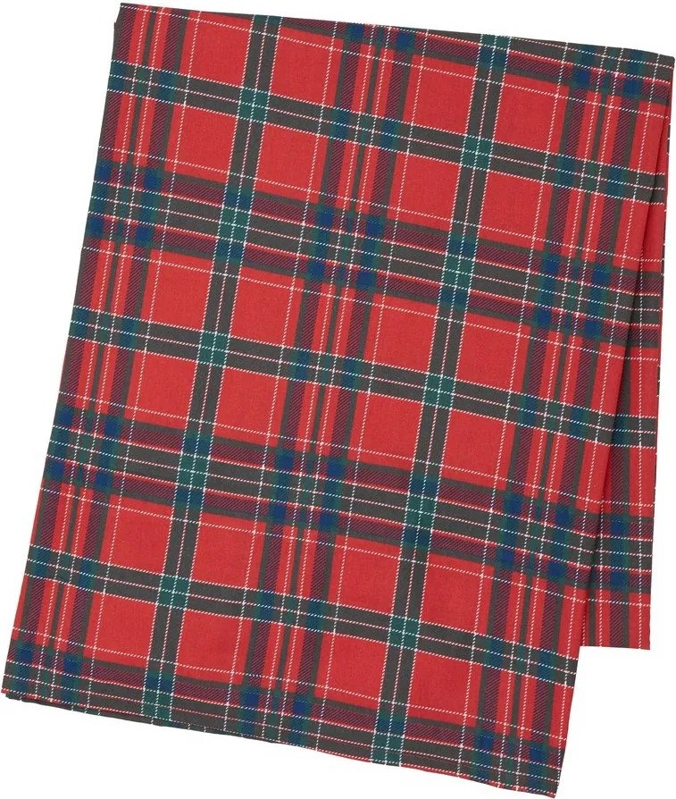Bavlněný ubrus s vánočním motivem 178x137 cm Christmas Tartan Check – Catherine Lansfield
