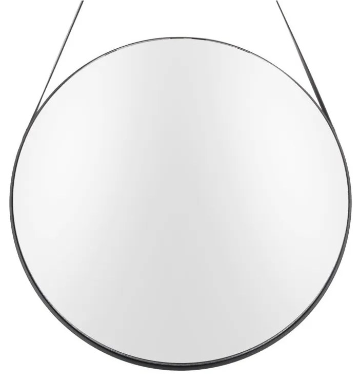 Nástěnné zrcadlo s rámem v černé barvě PT LIVING Balanced, ø 47 cm