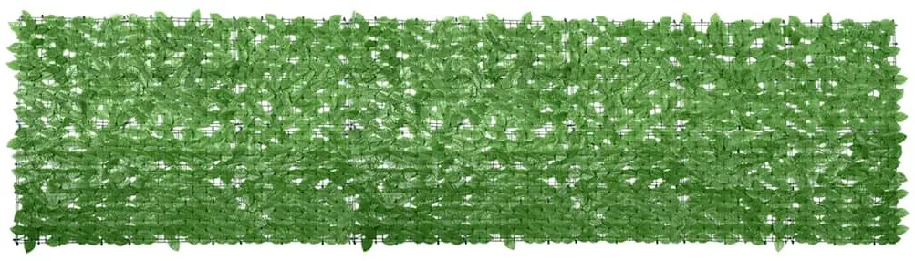 Balkónová zástěna s zelenými listy 400 x 100 cm 315500