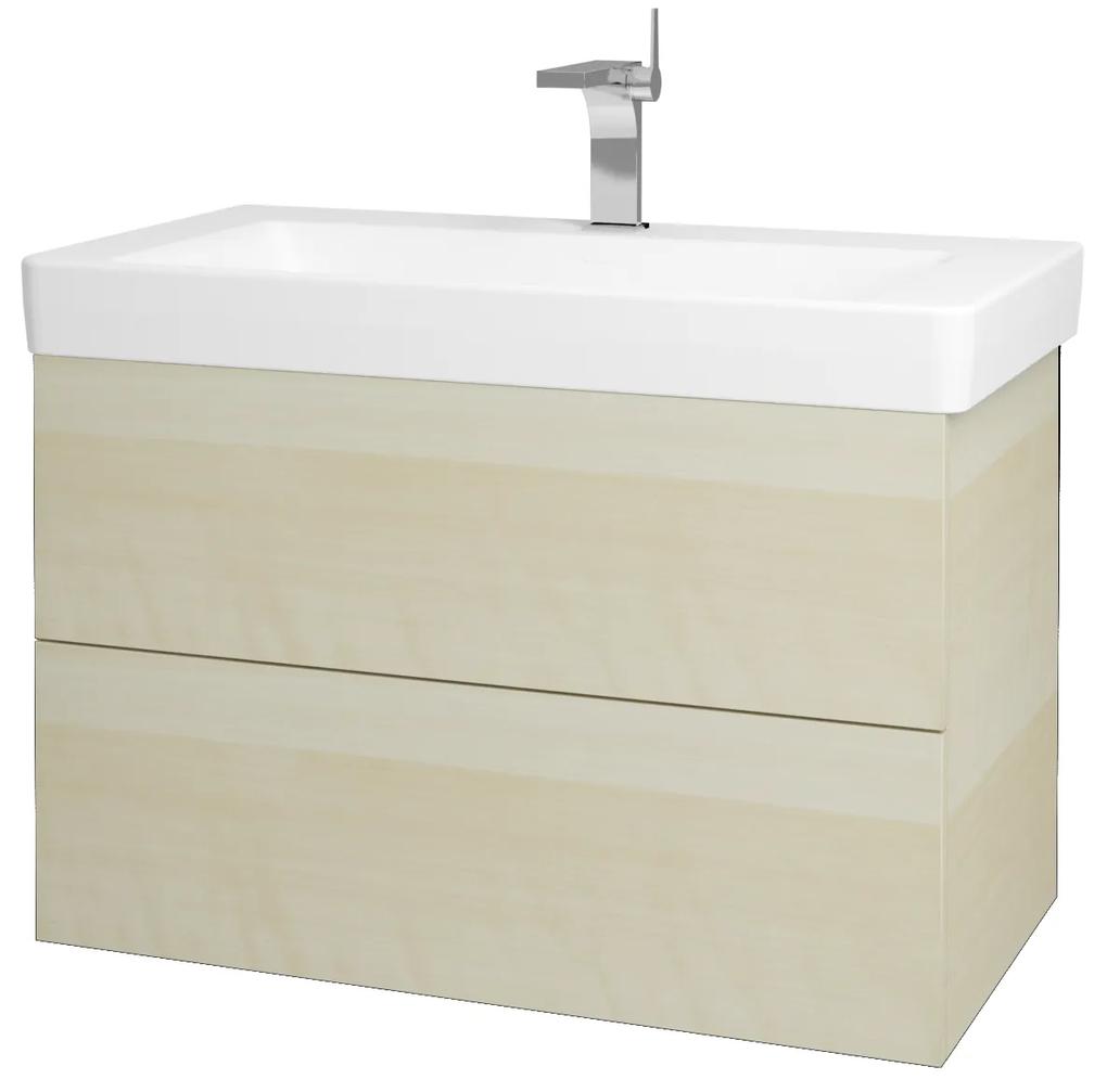 Dřevojas Koupelnová skříň VARIANTE SZZ2 85 Varianta: N01 Bílá lesk / L01 Bílá vysoký lesk